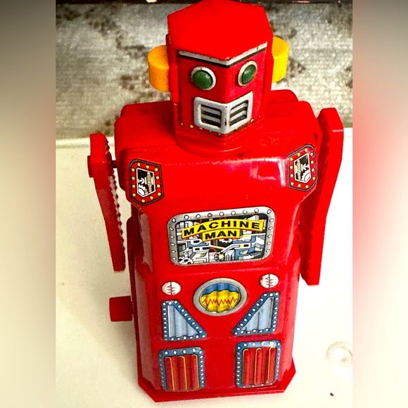 Matsudaya | Toys | 997 Vintage Machine Man Robot Wind Up Action Toy ...